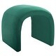 SAFAVIEH Kibo Curved Waterfall Velvet Ottoman - Bed Bath & Beyond ...