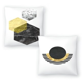 Geometric Art 22 and Geometric Art 2 - Set of 2 Decorative Pillows ...