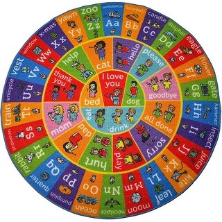 KC Cubs ABC Alphabet ASL Sign Language Educational Learning & Game Oval ...