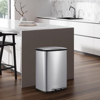 Kitchen Trash Can, 50 Liter/13.2 Gallon Step Trash Can - Bed Bath ...