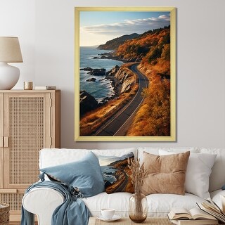 Designart "Canada Cabot Trail Adventure" Canada Framed Wall Decor - Bed ...