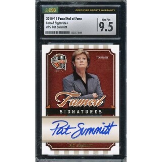 Pat Summitt Autographed 2010 Panini Hall of Famed Signatures Signed ...