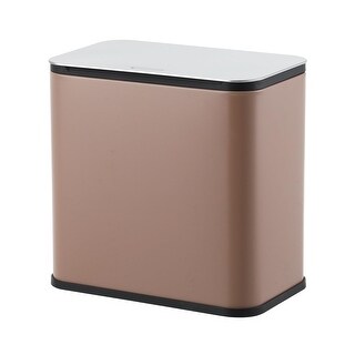 1.3-Gallon / 5 L Stainless Steel Trash Can with Charcoal Filter Lid and ...