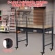 Heavy Duty Adjustable Height Workbench with Casters and Drawer - 48"x24 ...