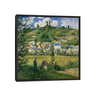 iCanvas "Landscape At Chaponval, 1880" by Camille Pissarro Framed ...