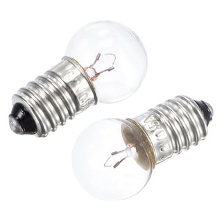 25Pcs E10 Screw Base Bulbs DC 6.2V Mini Miniature Lights, Warm Yellow ...