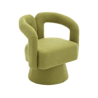 360 Swivel Cuddle Chairs Olive Green Barrel Accent Chairs, Round ...