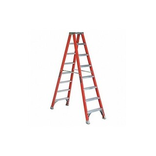 Twin Stepladder: 8 ft Ladder Ht, 8 Steps, 300 lb, 67 1/8 in Base Spread ...