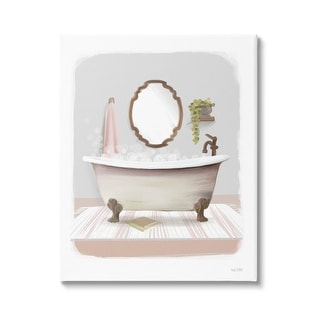 Stupell Bubble Bath Tub Bathroom Canvas Wall Art, Design by House ...