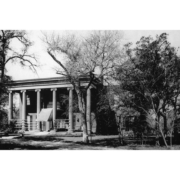 Pease Mansion Black and White Gallery Wrapped Canvas - Bed Bath ...