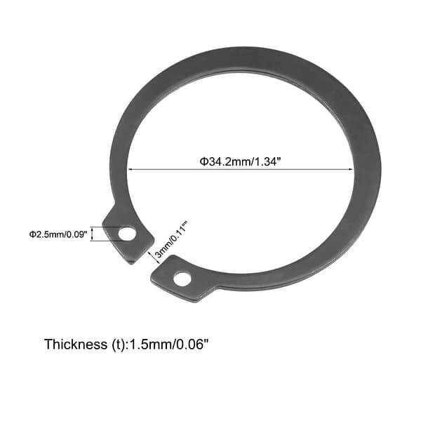 41mm External Circlips C-Clip Retaining Snap Rings 65Mn 30pcs - 41mm ...