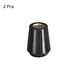 Female Threaded Hand Knob Tapered Brass Insert Handle for - Black - Bed ...