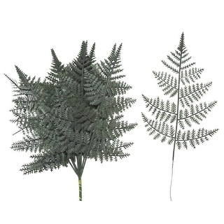 13" plastic leather fern - Bed Bath & Beyond - 31297127