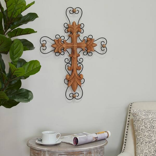 scrollwork cross clipart