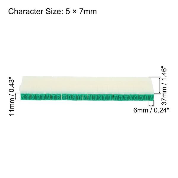 Detachable Number Letter Stamp Plastic Font Numeral 0-9 Alphabet A-Z ...