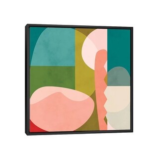 iCanvas "Shapes Geometric Art Mid Century I" by Ana Rut Bre Framed ...