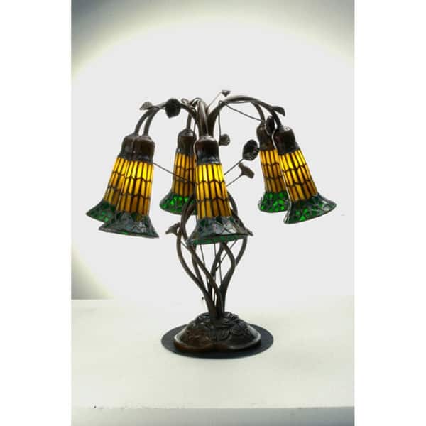 Meyda Tiffany Lily Tiffany Six Light Table Lamp - Bed Bath & Beyond ...