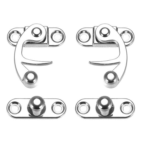 Antique Right and Left Latch Hook Hasp Swing Arm Latch 1 Set - Silver ...