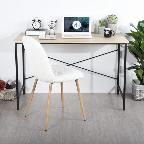 Metal Frame Writing Desk Computer Desk Study Desk Simple Writing Table ...