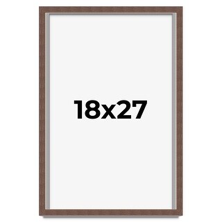 18x27 Shadow Box Frame Brown | 1.125 inches Deep Real Wood Rustic - Bed ...