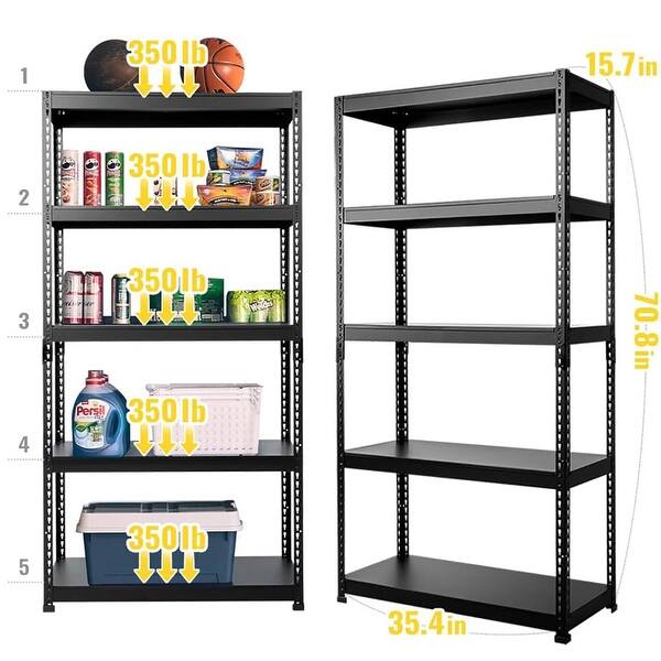 Full-Metal Heavy Duty 5-Tier Storage Shelving Unit - Bed Bath & Beyond ...