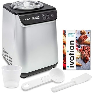 Ivation Compressor Ice Cream Maker Machine - Stainless Steel - Bed Bath ...