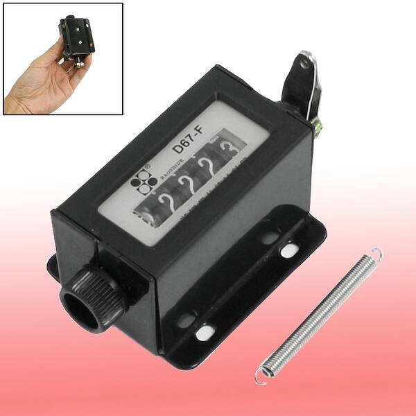 D67-F Mechanical Resettable 5 Digits Stroke Pull Counter New - 8 x 4.5 ...