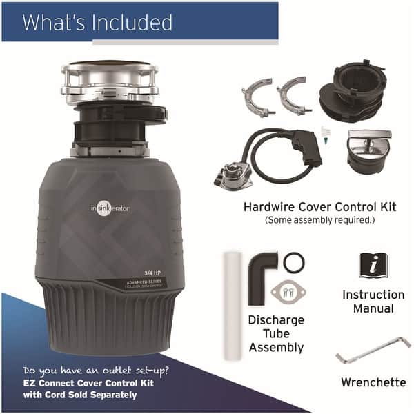 InSinkErator 80023-ISE Advanced Series Evolution Cover Control .75 HP ...