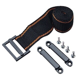 2" Black and Stainless Heavy Duty Battery Box Strap with Brackets - Bed ...