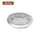 53mm Circular Soffit Vent, 40pcs Stainless Steel Round Air Vents ...