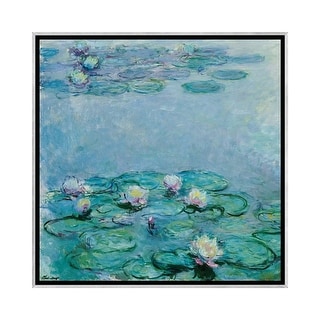 iCanvas "Water Lilies " by Claude Monet Framed - Bed Bath & Beyond ...