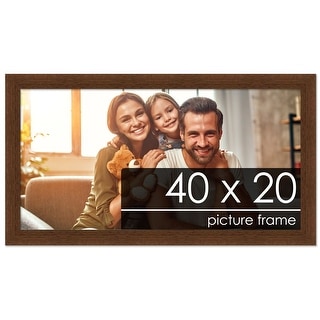 40x20 Traditional Walnut Wood Picture Panoramic Frame - Panoramic ...