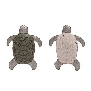 Transpac Metal Sea Turtle Set of 2 Spring Home Decorations - Bed Bath ...