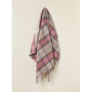 Stroud Heather, Shetland Pure New Wool Throw Blanket - Bed Bath ...