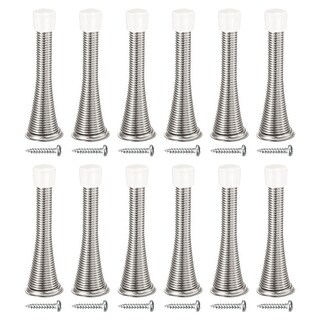 12Pcs Spring Door Stopper, Flexible Door Stop Rubber Bumper - Bed Bath ...