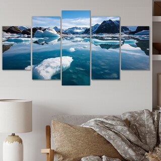 Designart "Breathtaking Glaciers In Alaska II" Landscapes Multipanel ...