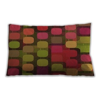Ahgly Company Patterned Indoor-Outdoor Chilli Pepper Red Lumbar Throw ...