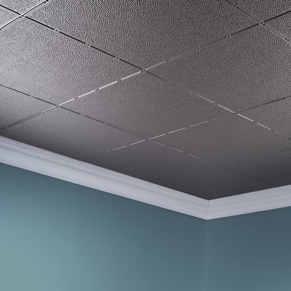 FASÄDE Border Fill Decorative Vinyl 2ft x 4ft Glue Up Ceiling Panel in ...