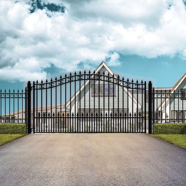 ALEKO Steel St. Louis Style 16 ft Single Swing Driveway Gate - Bed Bath ...