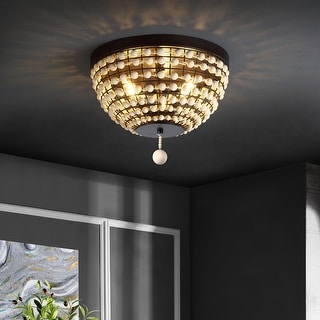 SAFAVIEH Lighting Bolson Chandelier - Natural Wood/Oil-Rubbed Bronze ...