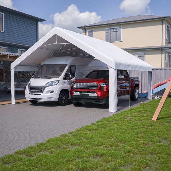20x20 FT Event Shelter with Detachable Sides and Carport Capability ...