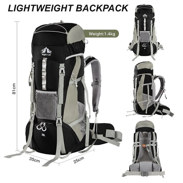 Camping Backpacks 70L Hiking Backpack for Men Women Lightweight ...