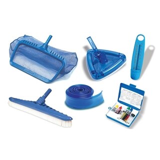 HydroTools Swimming Pool Cleaning Maintenance Kit with Test Kit - Bed ...