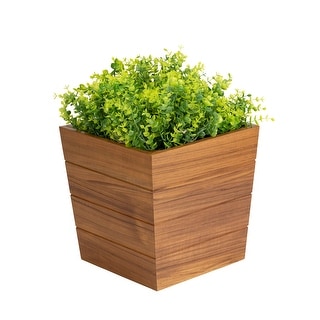 Small Teak Planter Box - 12" W x 12" H x 12" D - Bed Bath & Beyond ...