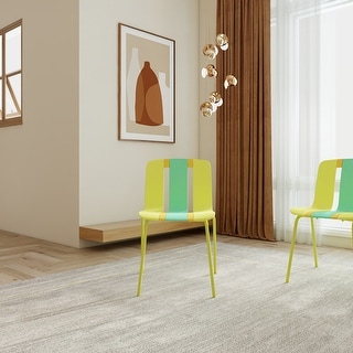 4-Pack Modern Striped Color Block Chairs - Bed Bath & Beyond - 43148896