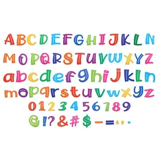 Alphabet Letters Numbers Stickers Set, 72 Pieces Vinyl Capital Decal ...