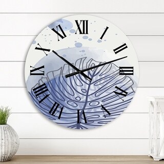 Designart 'Minimalistic Foliage With Vibrant Organic Shapes X ...