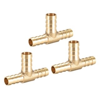 10x12x10mm Hose Reducer Barb Fitting Tee T-Shaped 3 Way Barbed 3pcs ...