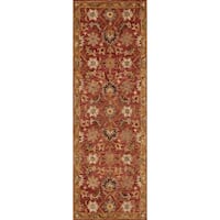 Alexander Home Madaline Traditional Floral Hand-Hooked 100% Wool Area ...