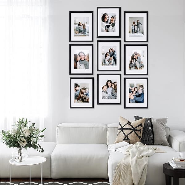 white gallery wall set